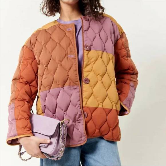 Sessun | Jackets & Coats | New Sessun Patchwork Jacket In Tulipwood ...
